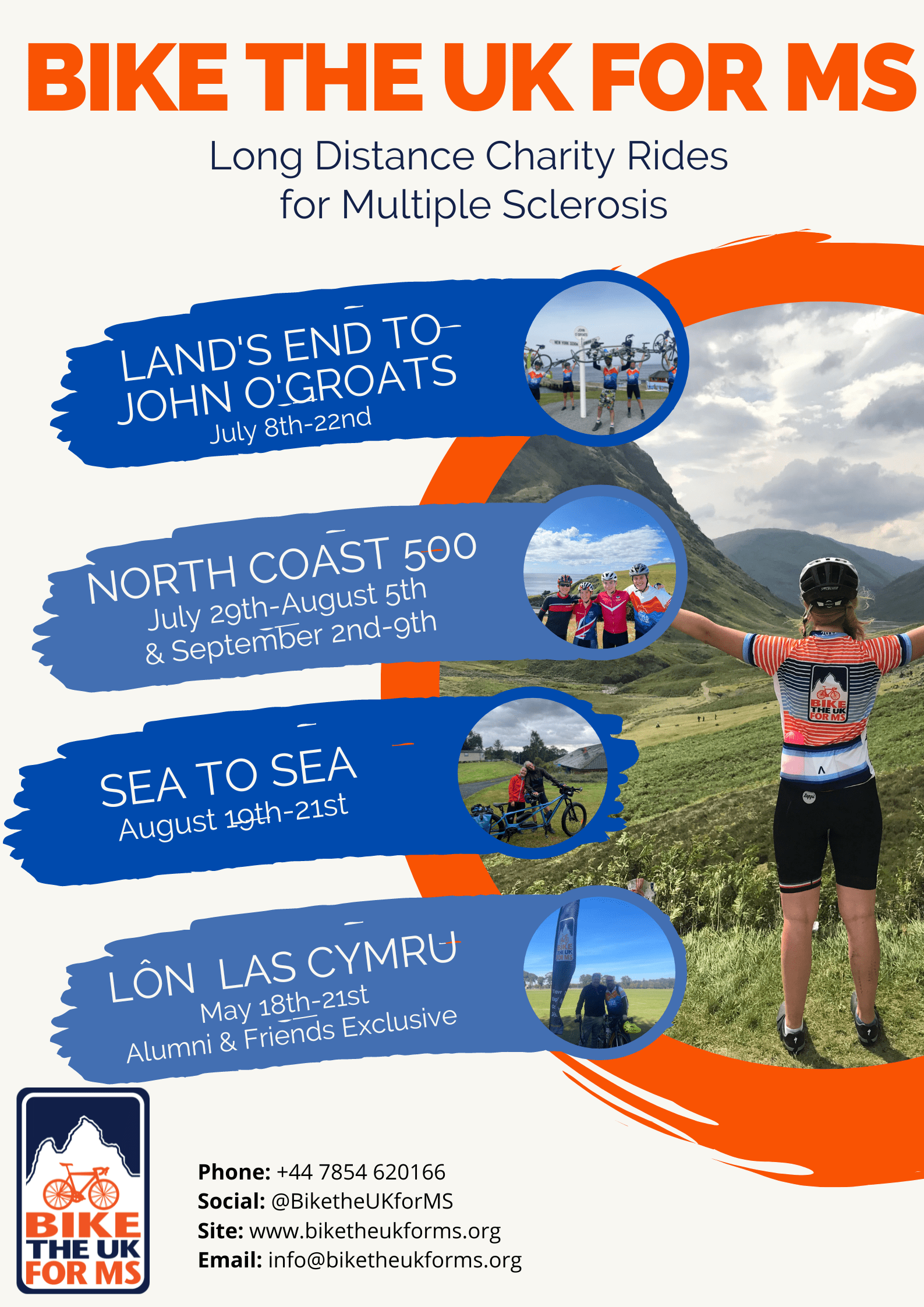 Spread the Word - Bike the UK for MS